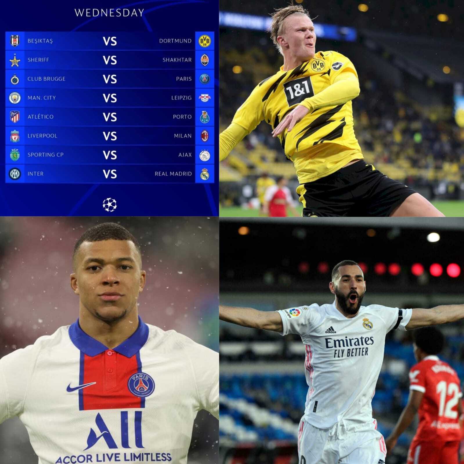 Estos son los horarios de los partidos de Champions League y donde ...